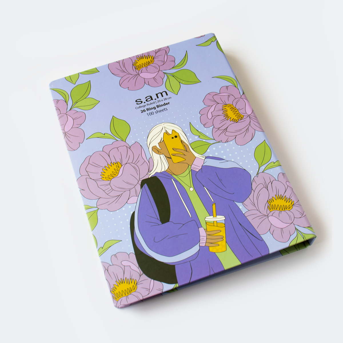 کلاسور 26 حلقه طرح دختر سم (s.a.m) - جزیره کتاب