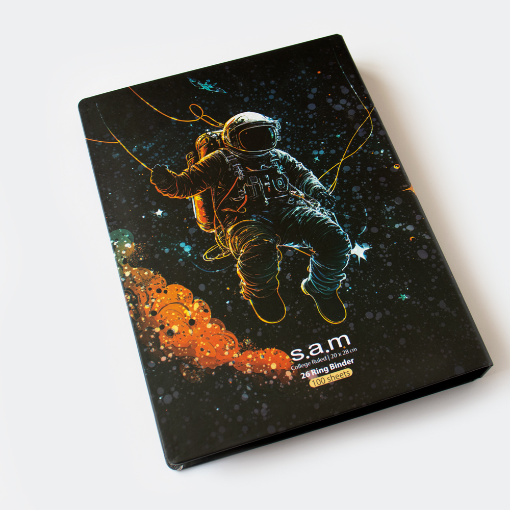 کلاسور 26 حلقه طرح فضانورد سم (s.a.m) - جزیره کتاب