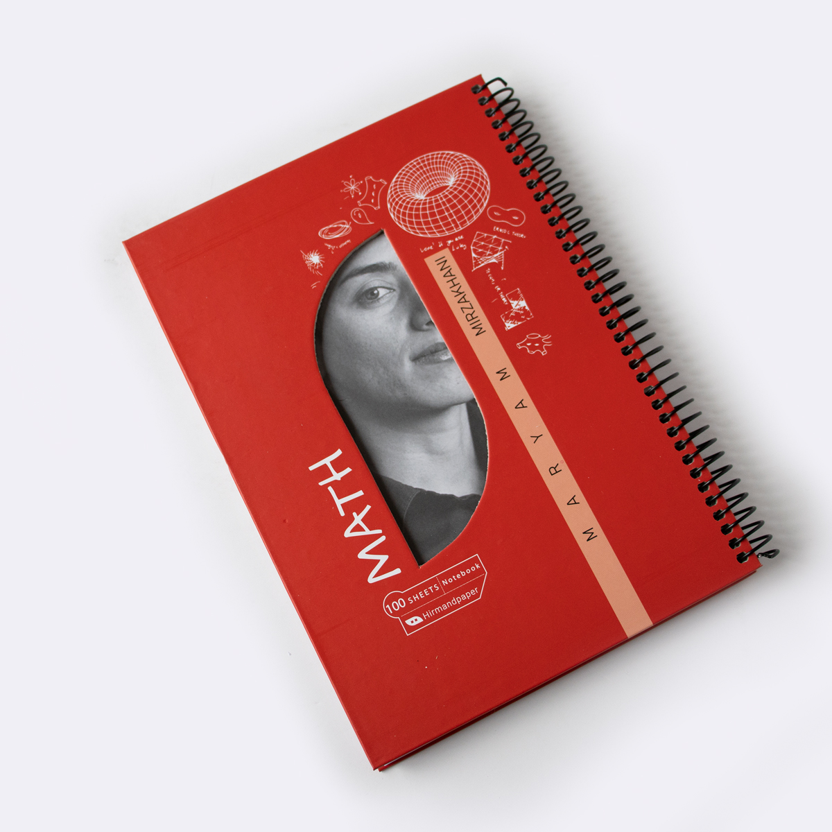 دفتر خط دار ریاضی قرمز هیرمند (Hirmandpaper) - جزیره کتاب