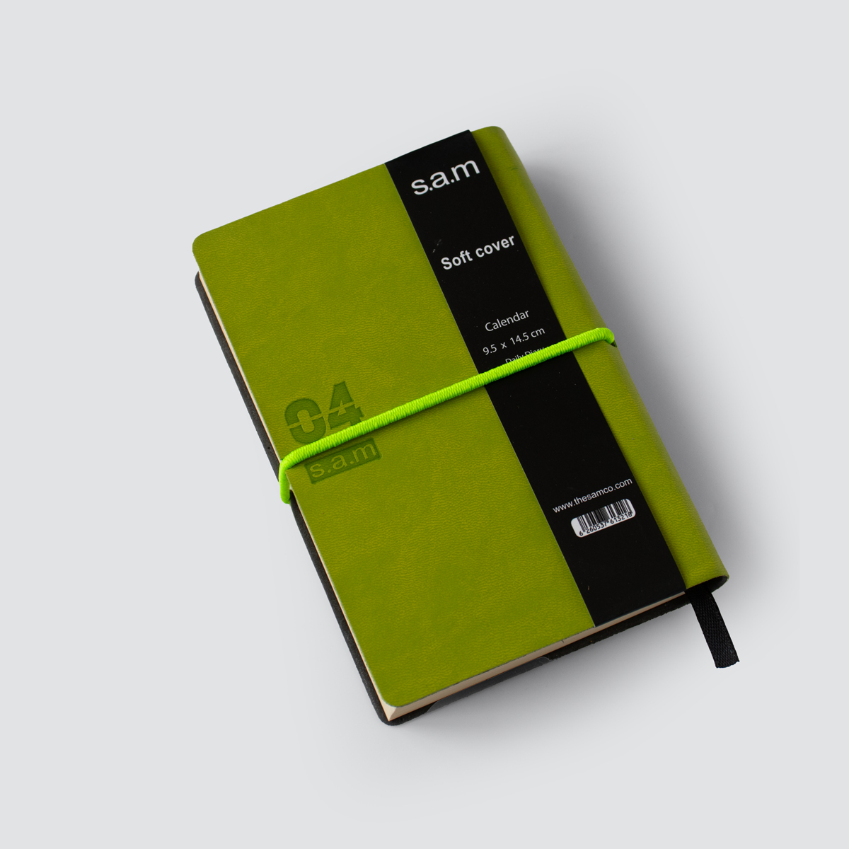 سررسید چرمی 1404 سایز کوچک سبز سم (s.a.m) - جزیره کتاب